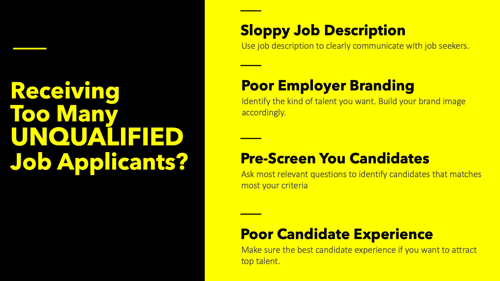 Getting Many Unqualified Job Applicants? Here are 4 Reasons. - CVViZ