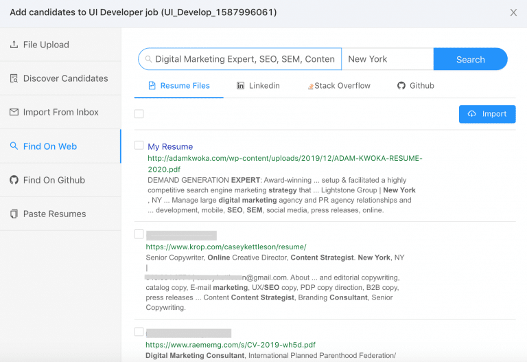Candidate Sourcing | Automated Resume Sourcing | AI Recruiting